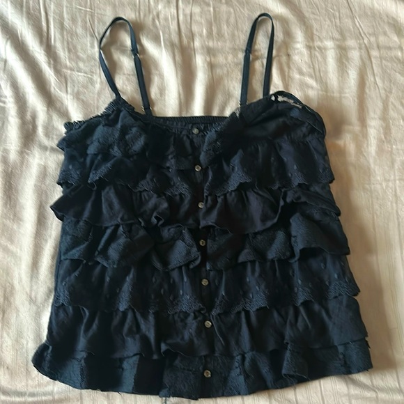 Abercrombie & Fitch | Tops | Abercrombie And Fitch Lacy Frilly Top ...